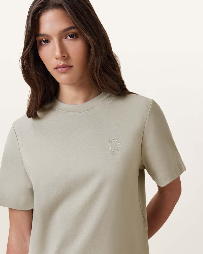 Lisa Haven T-Shirt LIGHT ASH GREEN | ALLSAINTS US
